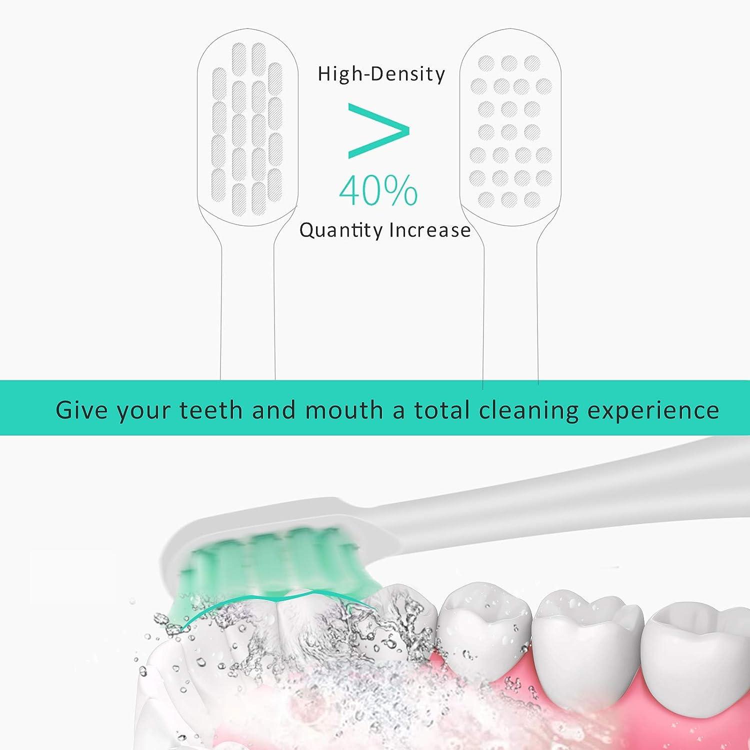 6-Pack Compatible Toothbrush Heads for Xiaomi Mijia / Mi Home T300 T500 Series Sonic Electric ...