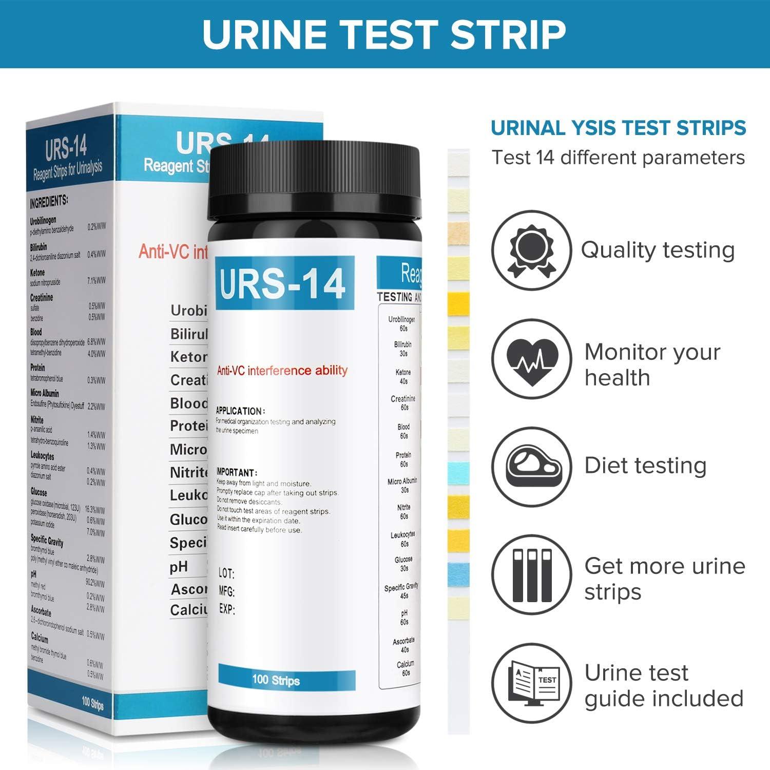 Urine Test Strips - 14 Parameters | Easy & Accurate Home Testing Kit ...