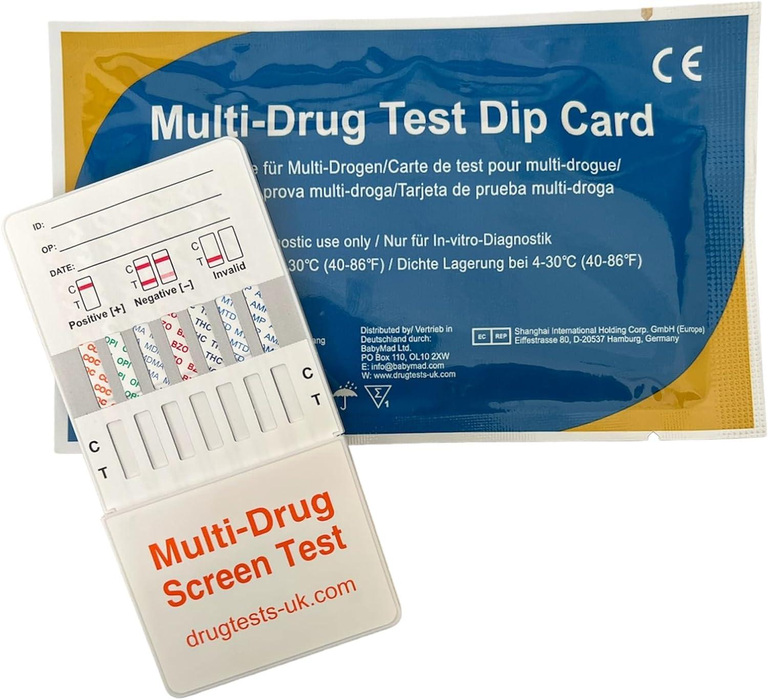 7-Panel Urine Drug Testing Kit for Home or Work with Detailed ...