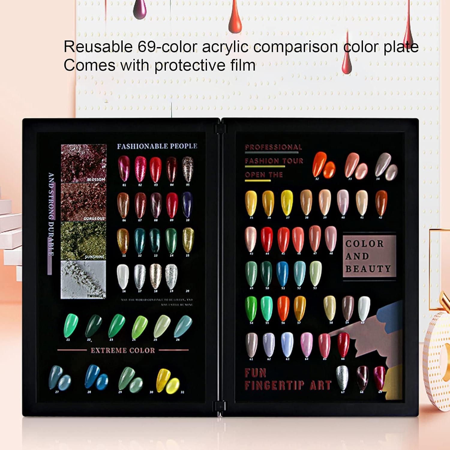 Nail Color Chart Book | Stylish Nail Polish Display for Salons ...