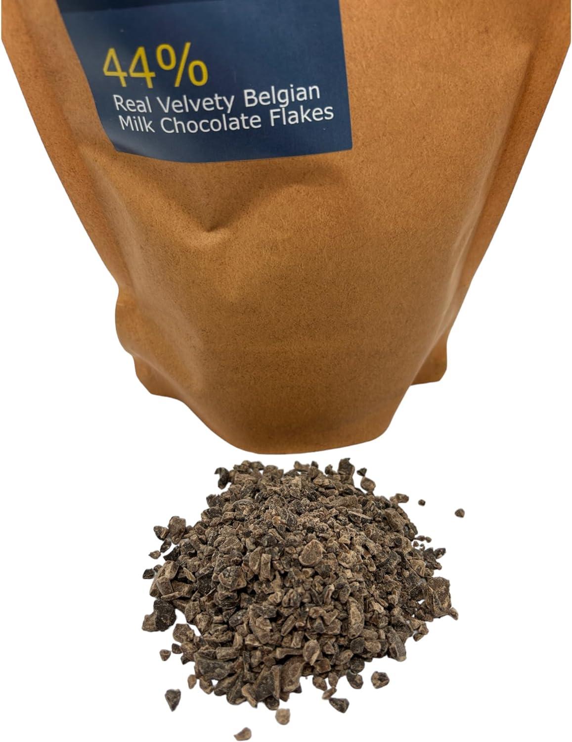Luxury Hot Chocolate - Real 44% Belgian Milk Chocolate Flakes - 250g ...