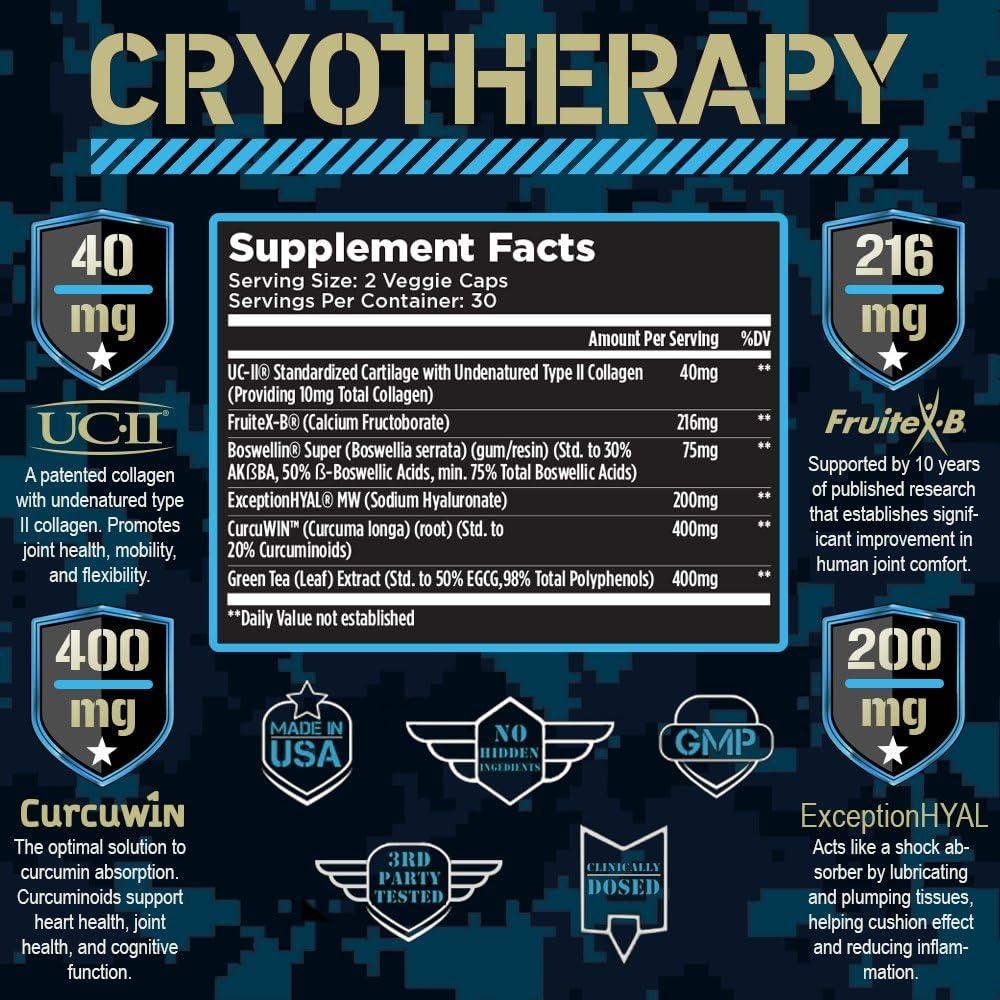 T6 Cryotherapy Joint Support Supplement - Arthritis Pain Relief ...
