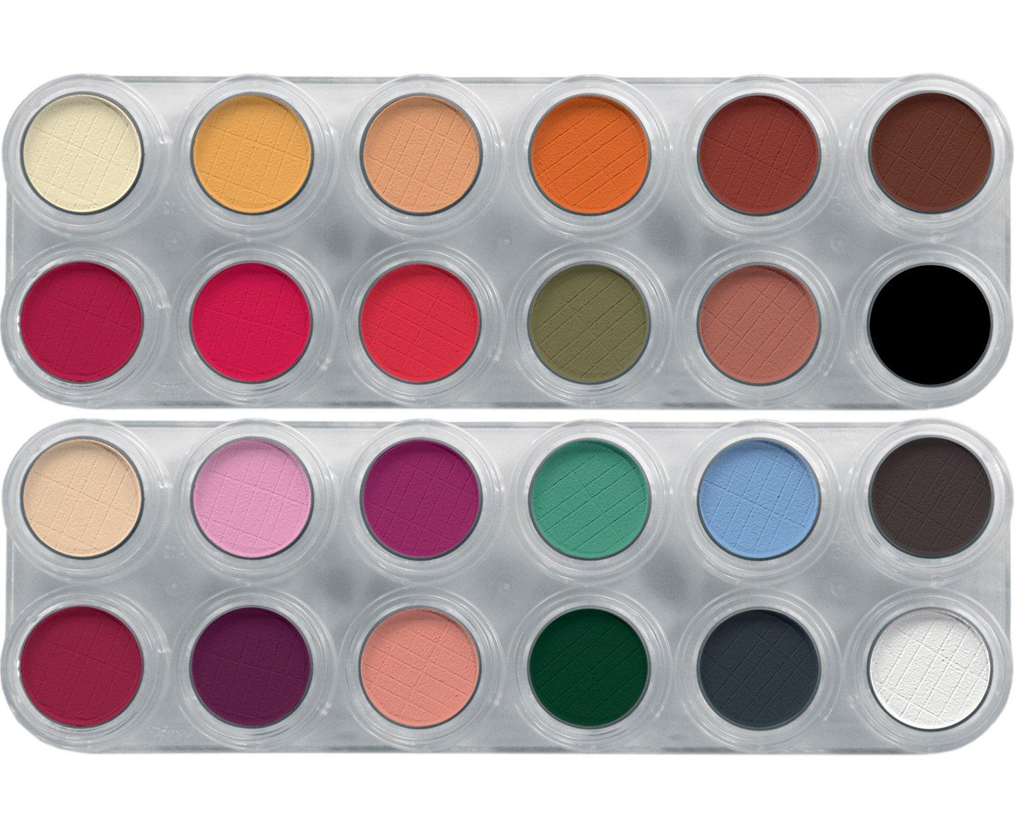 Grimas Eyeshadow Rouge Double Palette FK 24 x 2g - Color-Intensive ...