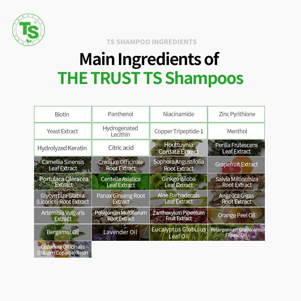THE TRUST TS Shampoo 500ml(16.9oz) Healthy Hair and Scalp Provides ...