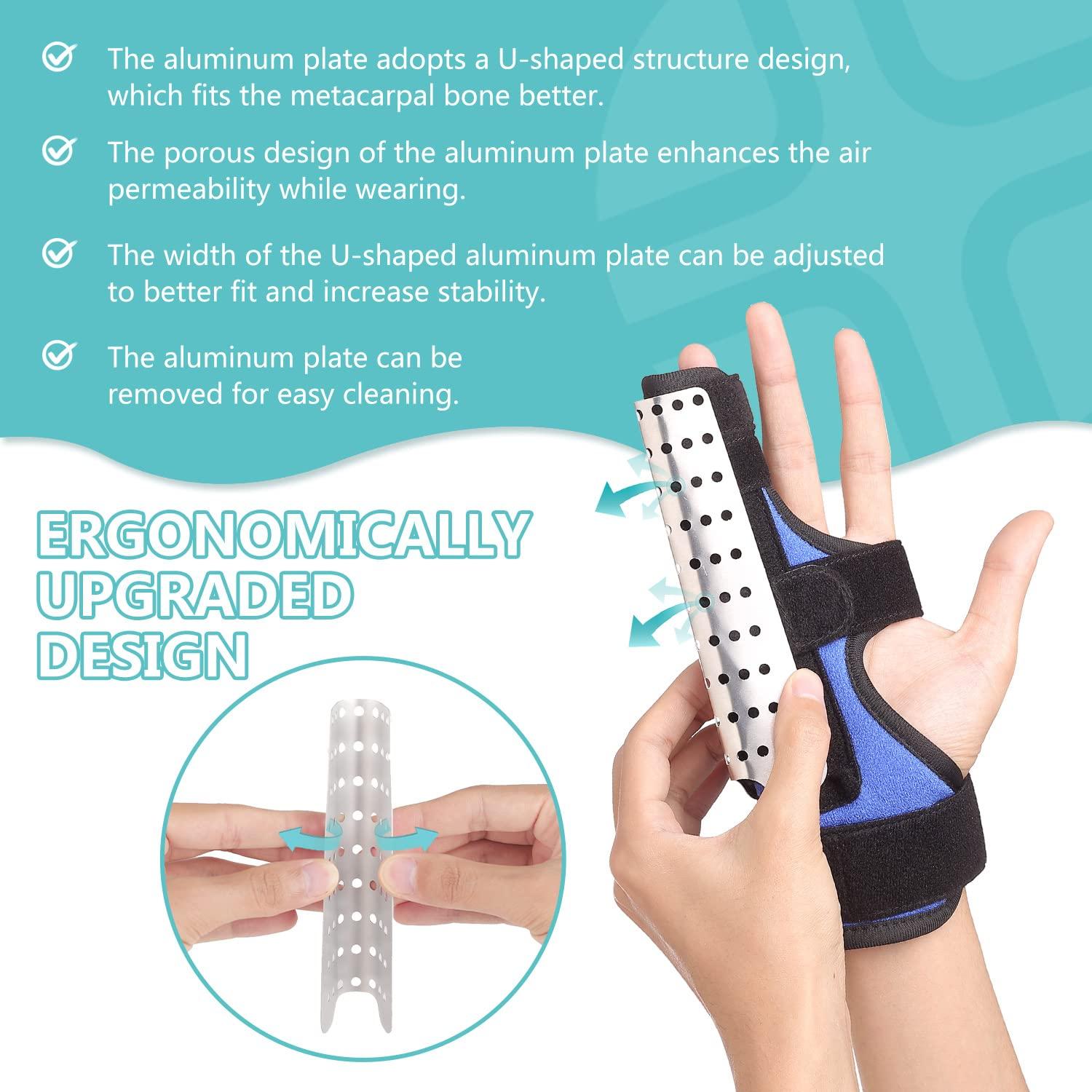 Fibee Pinky Finger Splint for Broken 4th or 5th Finger - Hand Support ...