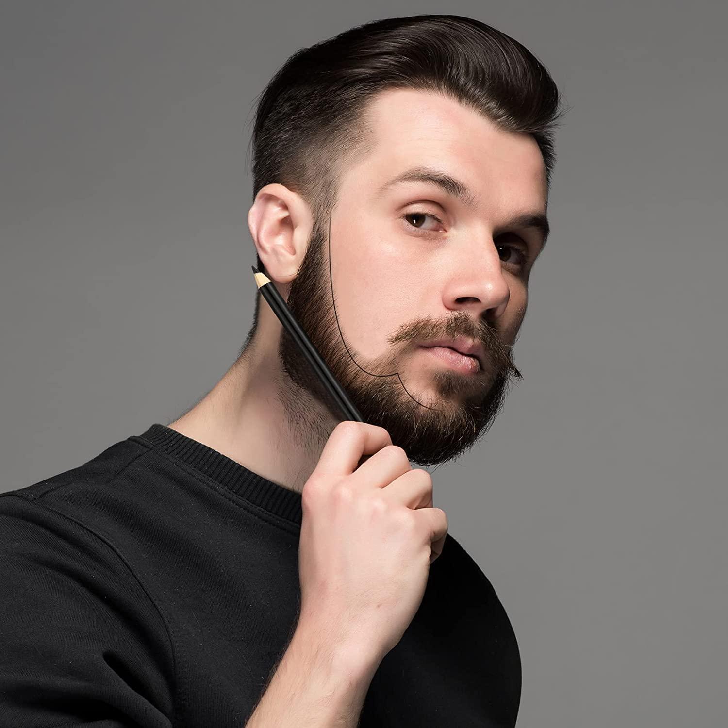 Barber Pencil Set with Built-in Sharpener - Hairline Razor Trace ...