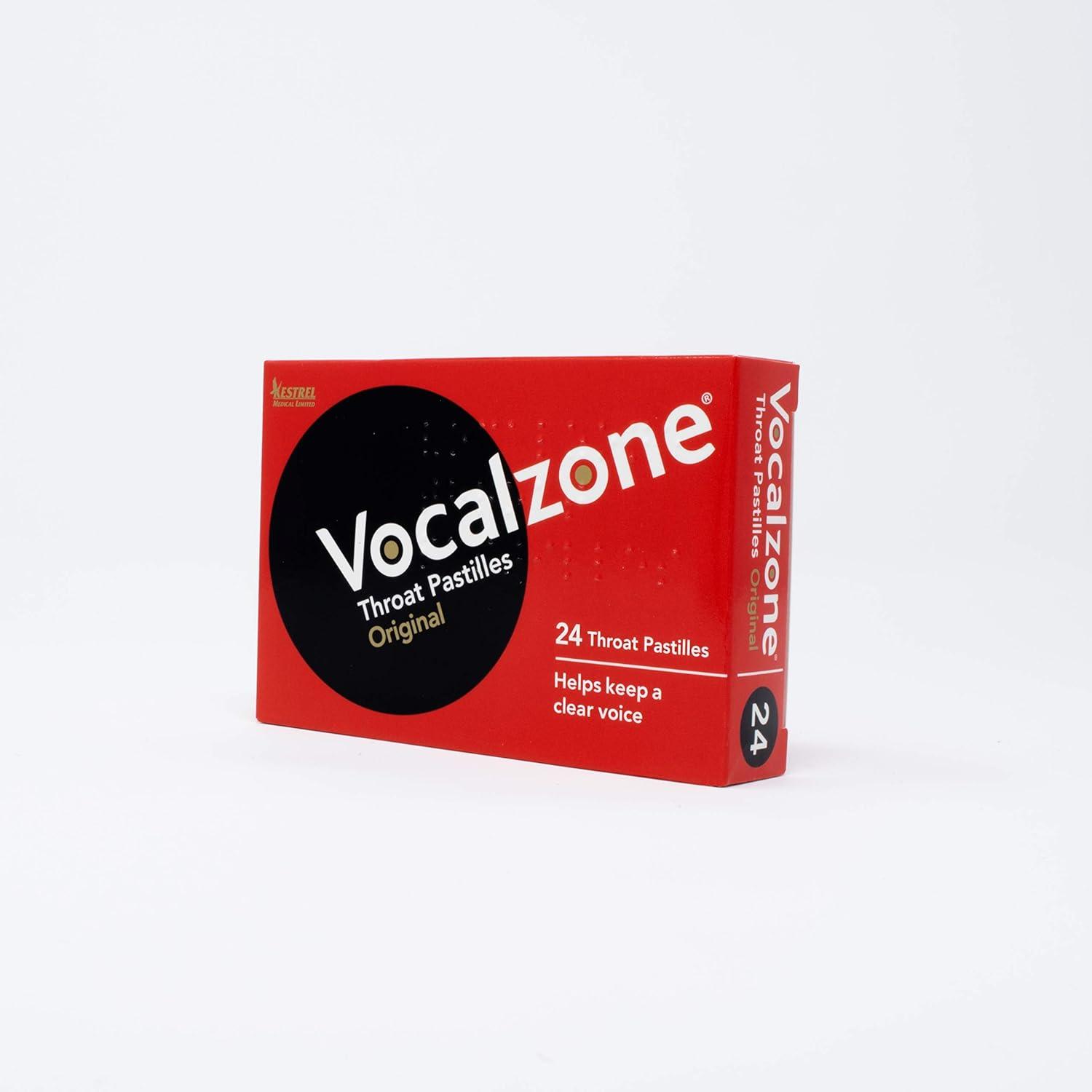 Vocalzone Original | Sore Throat Relief Pastilles | Multi-Pack (12 x 24)