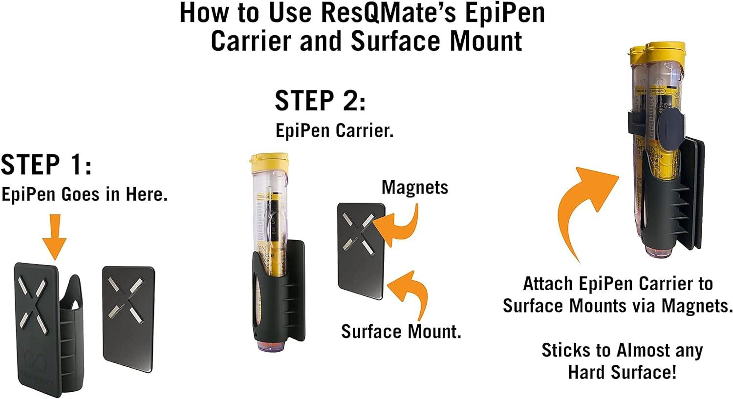 ResQMate Allergy & Epinephrine Home Emergency Kit | Epipen Carrier ...