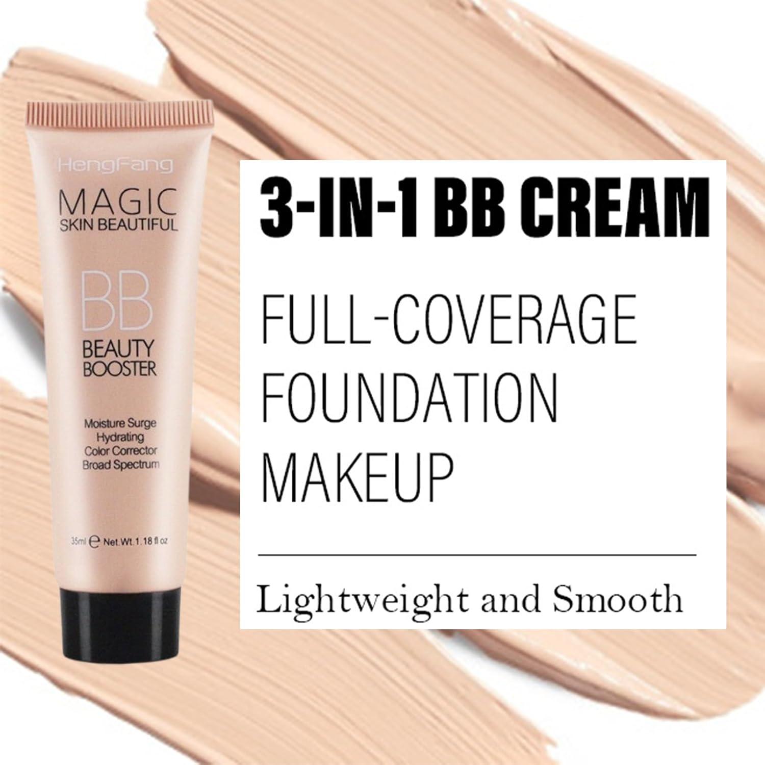 BB Cream Light With SPF Hydrating Full-Coverage Foundation&Concealer ...