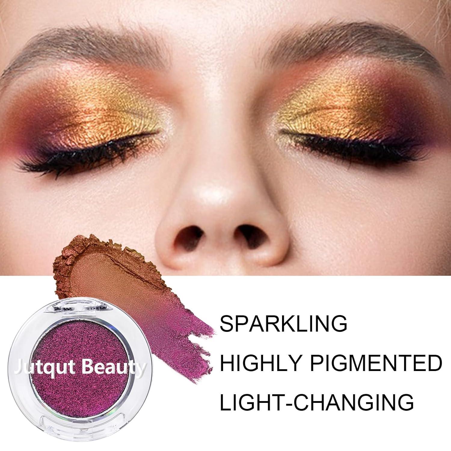 JUTQUT Chameleon Eyeshadow #06 - Highly Pigmented Metallic Glitter ...
