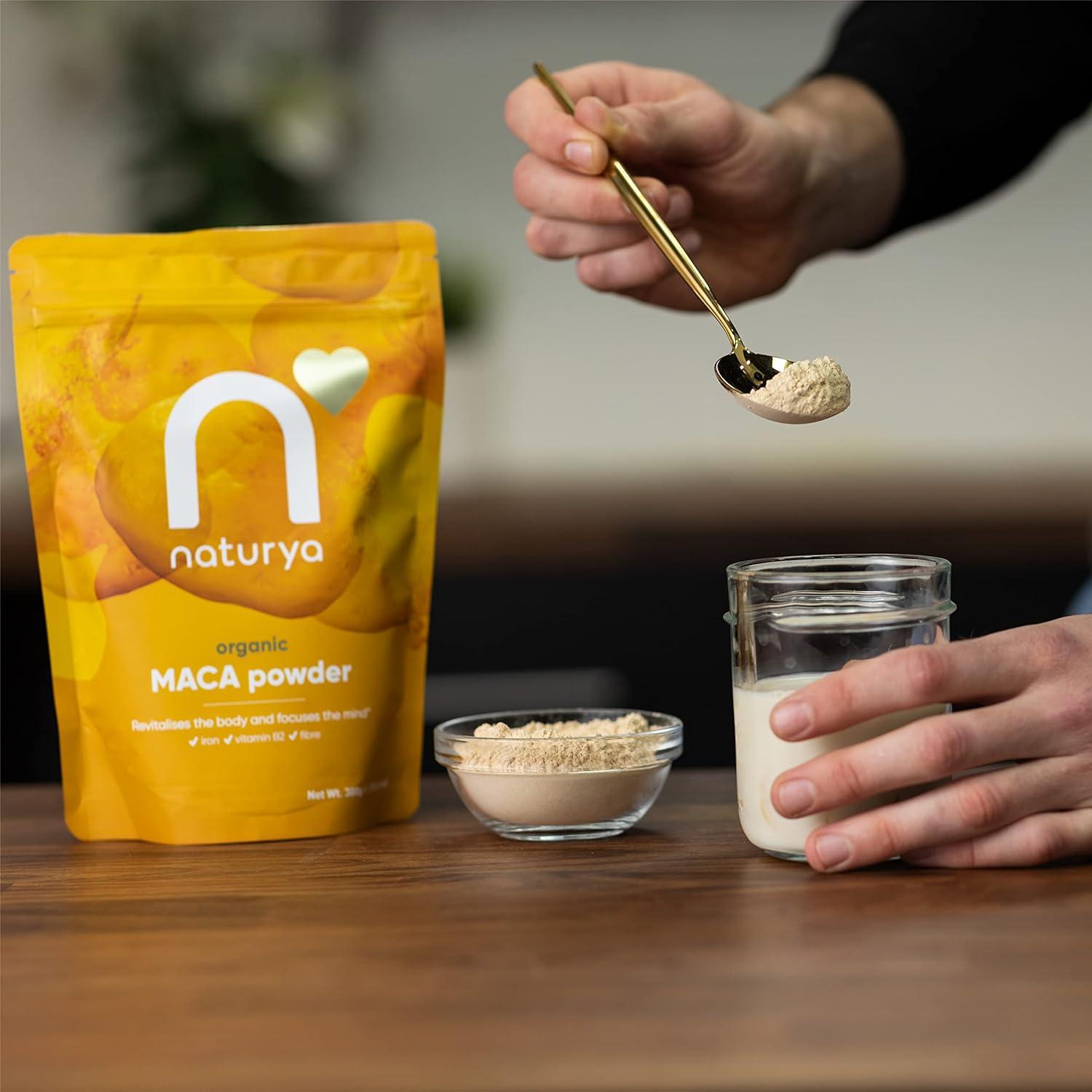 Naturya Organic Maca Powder 125g - Pure and Potent Superfood Supplement ...