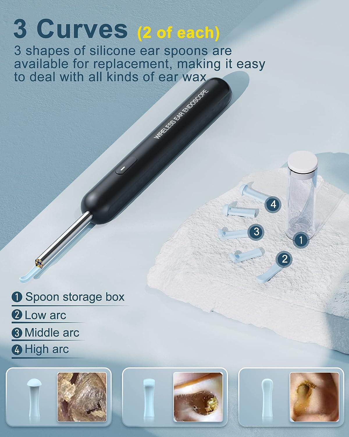 1080P Ear Wax Removal Camera Kit for iPhone, iPad & Android - Includes ...