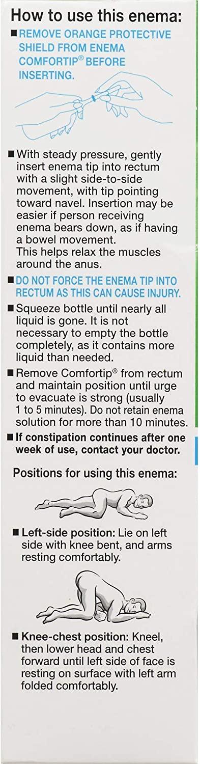 Fleet Enema Saline Ready to Use 4.5 oz - 6 Pack | Gentle & Effective Relief | Buy Now with ...