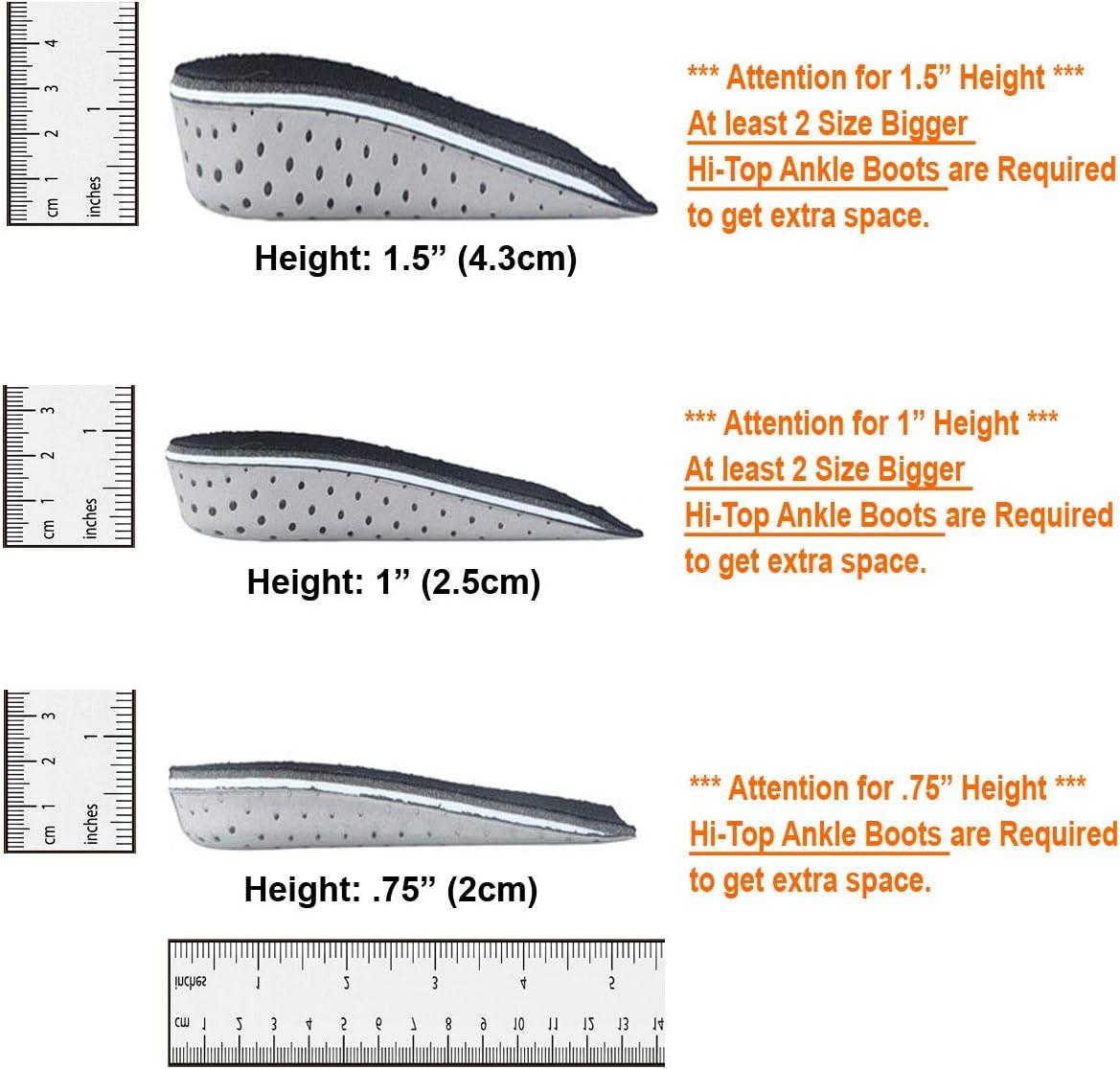Kids Shoe Lifts Insoles Inserts - Height Increase for Boys & Girls ...
