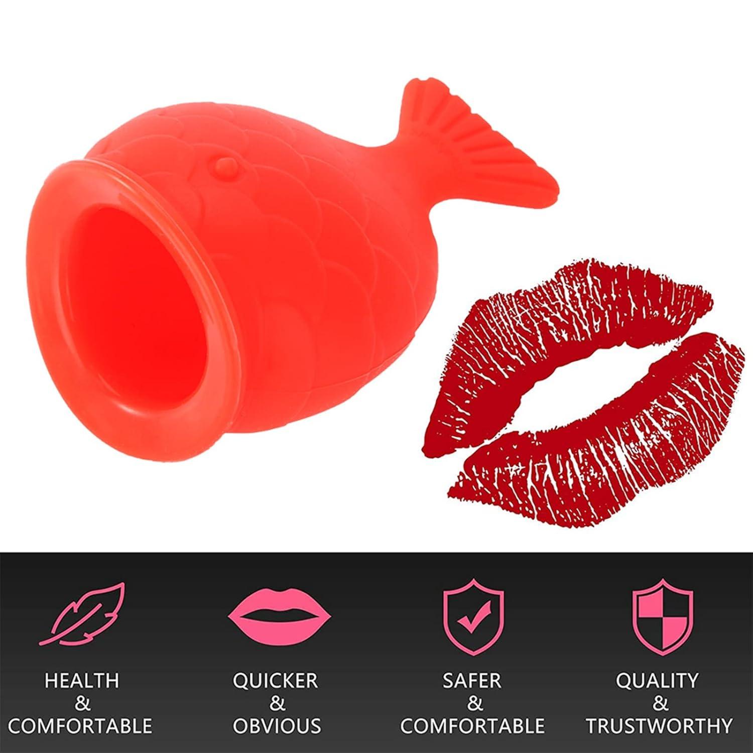 Fish Shaped Lip Plumper Enhancer | Achieve Thicker Pouty Lips with Hand ...