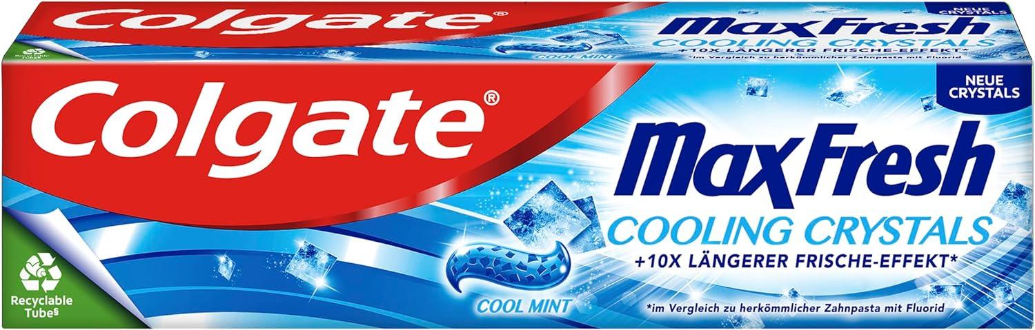 Buy Colgate Max Fresh Cooling Crystals Toothpaste 12x75 ml - Long ...