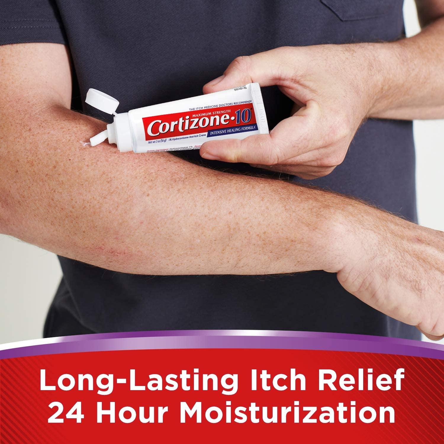 Cortizone 10 Maximum Strength Intensive Healing 2 oz with 24 Hour ...
