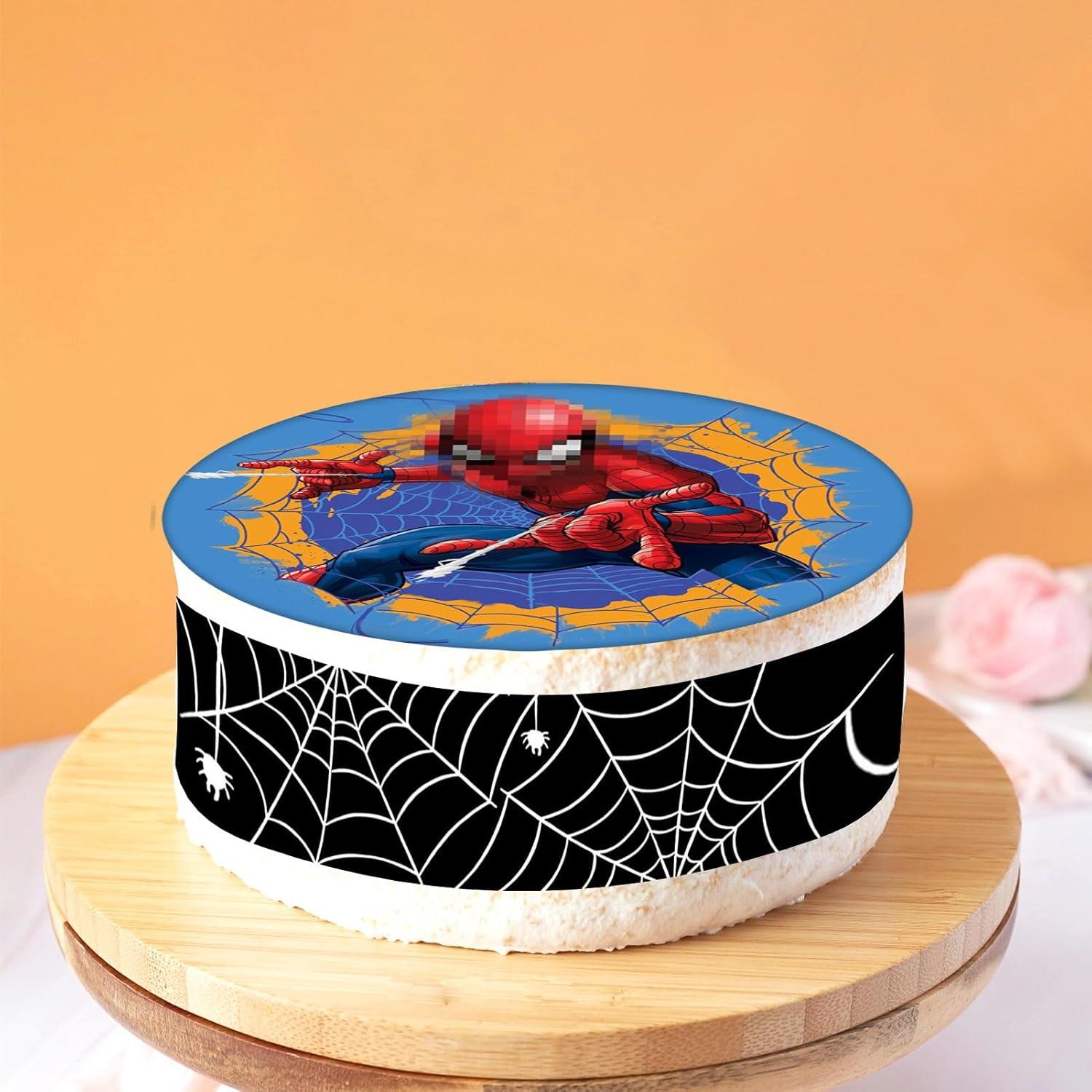 Shop 20 cm Edible Cake Leaks - Fondant Spider Web Cake Decoration for ...