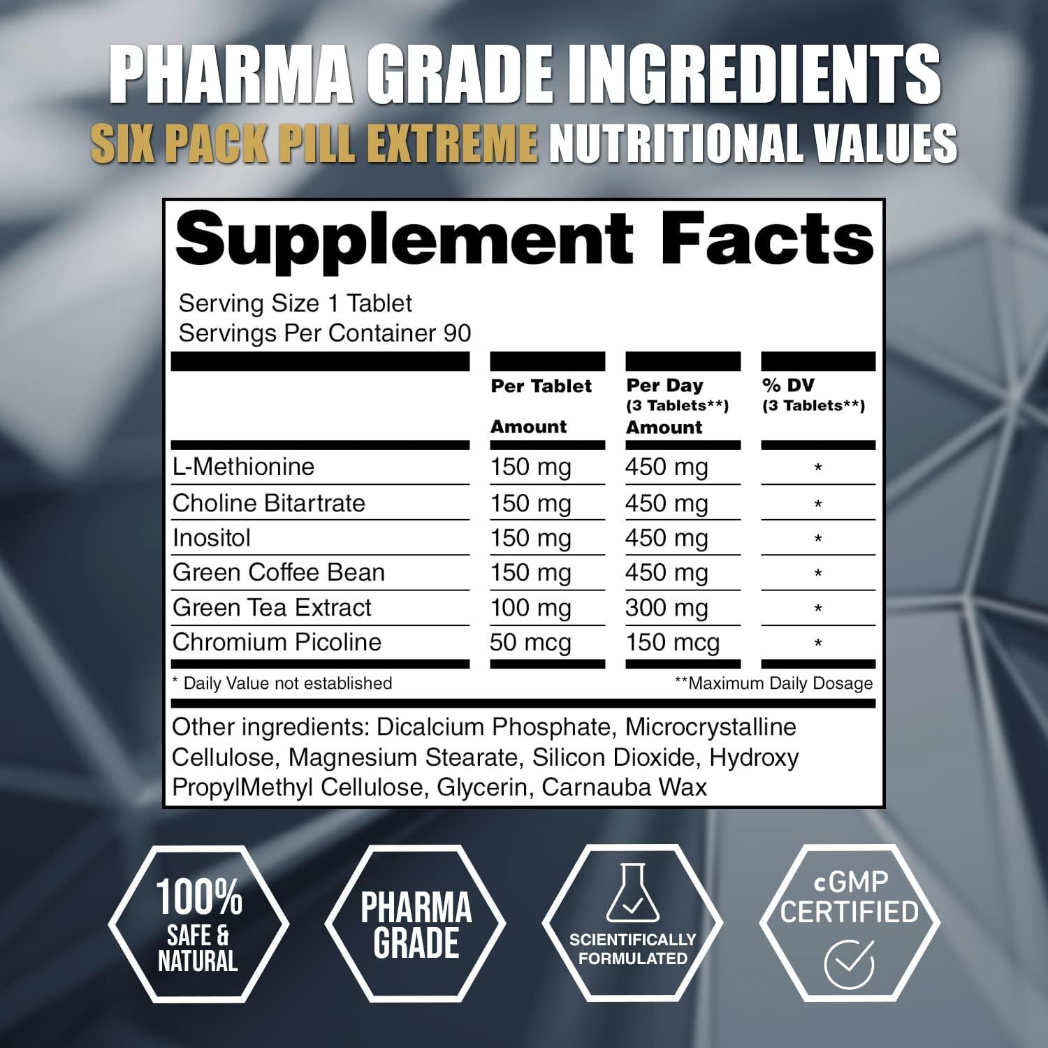 LA MUSCLE Six Pack Pill Extreme - 90 Pills | 1 Month Supply | Buy Now ...