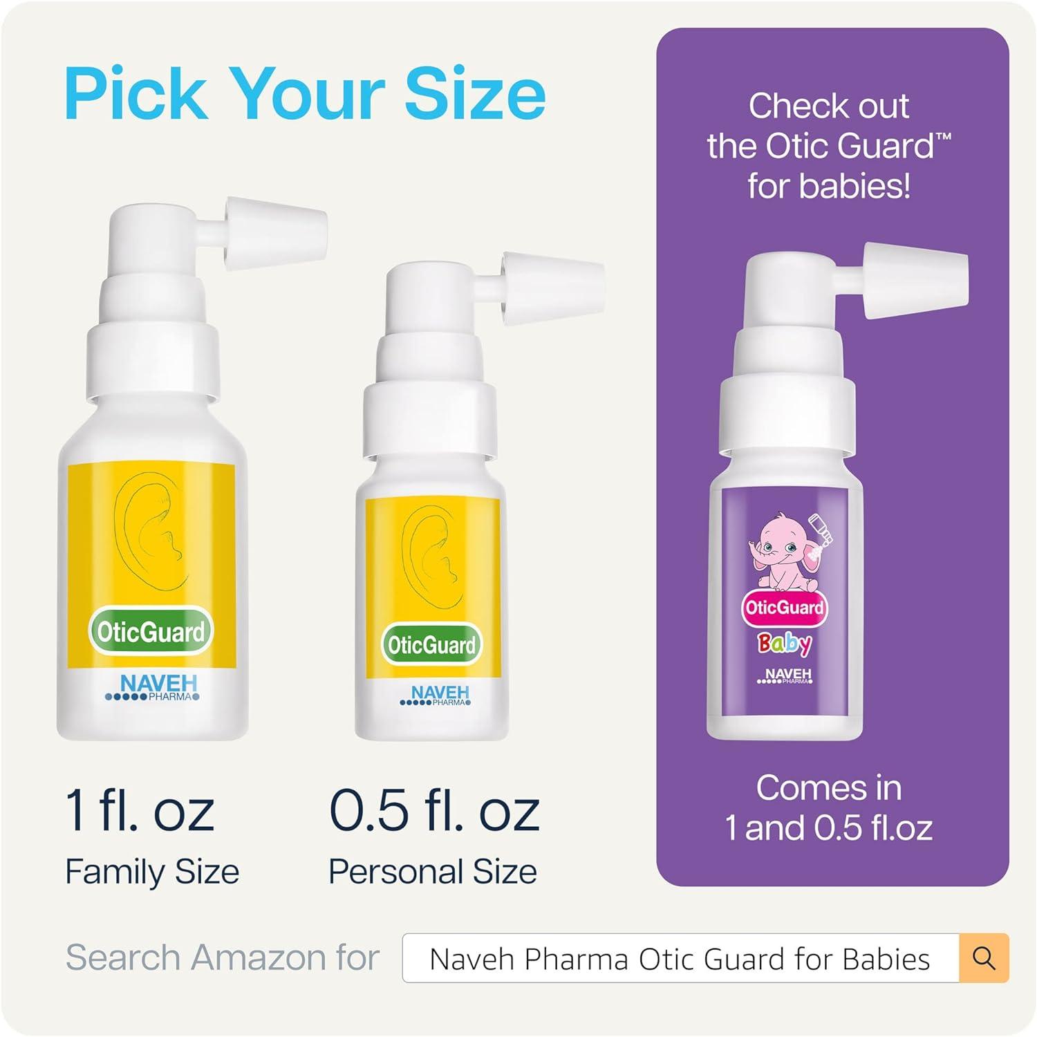 NAVEH PHARMA Otic Guard Natural Ear Spray 3-in-1 Herbal Oil Blend for ...