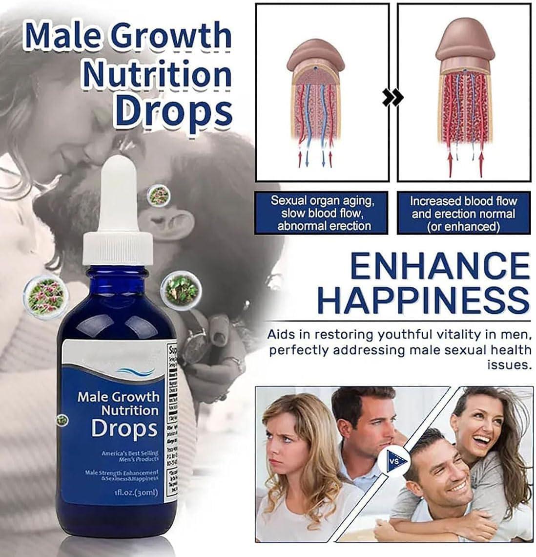 HONGBE Male Growth Nutrition Drops Men's Drops Mens Drops Blue ...