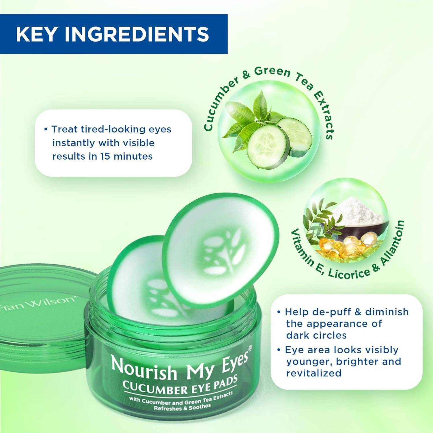 Fran Wilson NOURISH MY EYES Cucumber and Green Tea Pads - 36 Pads each ...
