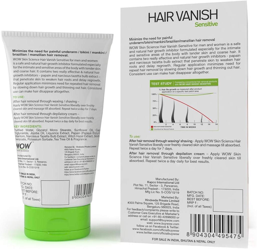 Wow Hair Vanish Sensitive - Gentle Hair Removal Solution | Buy Now with ...