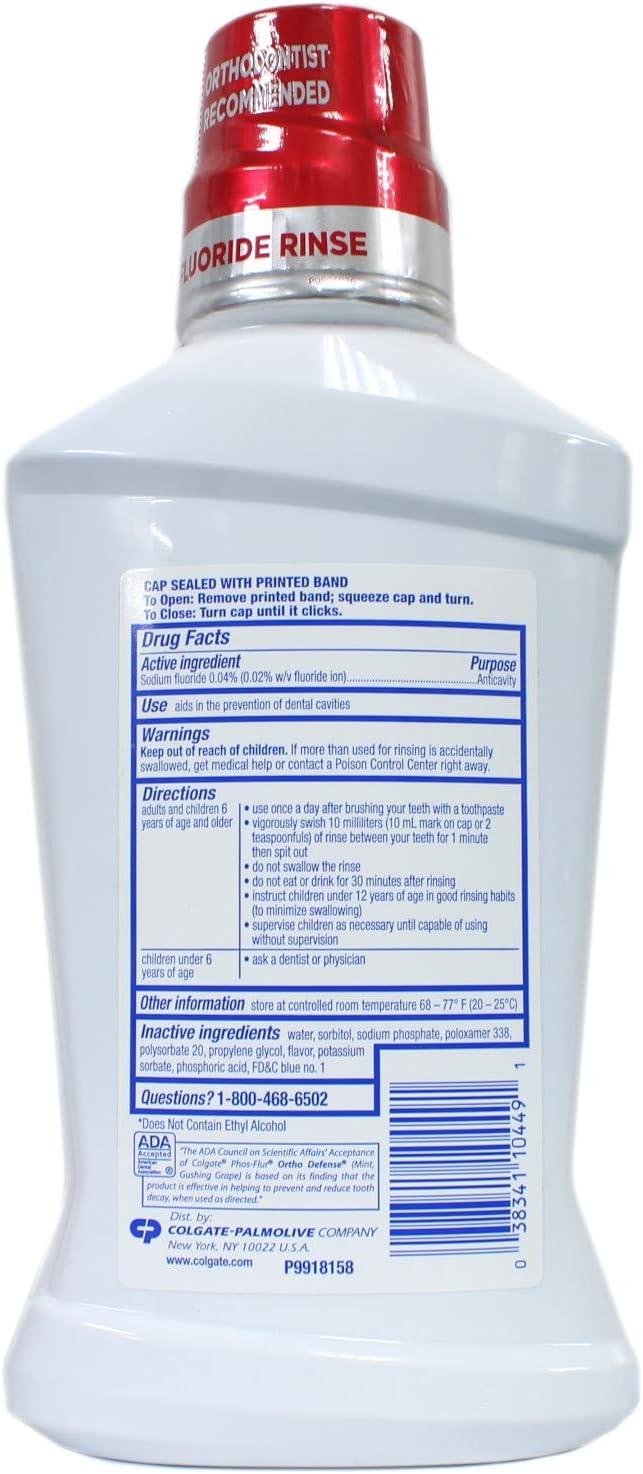 PHOS Flur Mint Oral Rinse 473ML - 16 oz | Gentle Fluoride Mouthwash ...