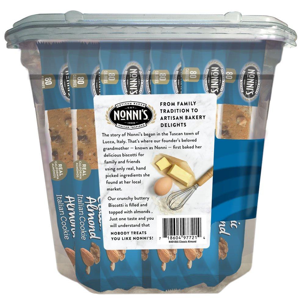Nonni's Biscotti Originali Classic Almond Value Pack - 25 Count 1.1 ...