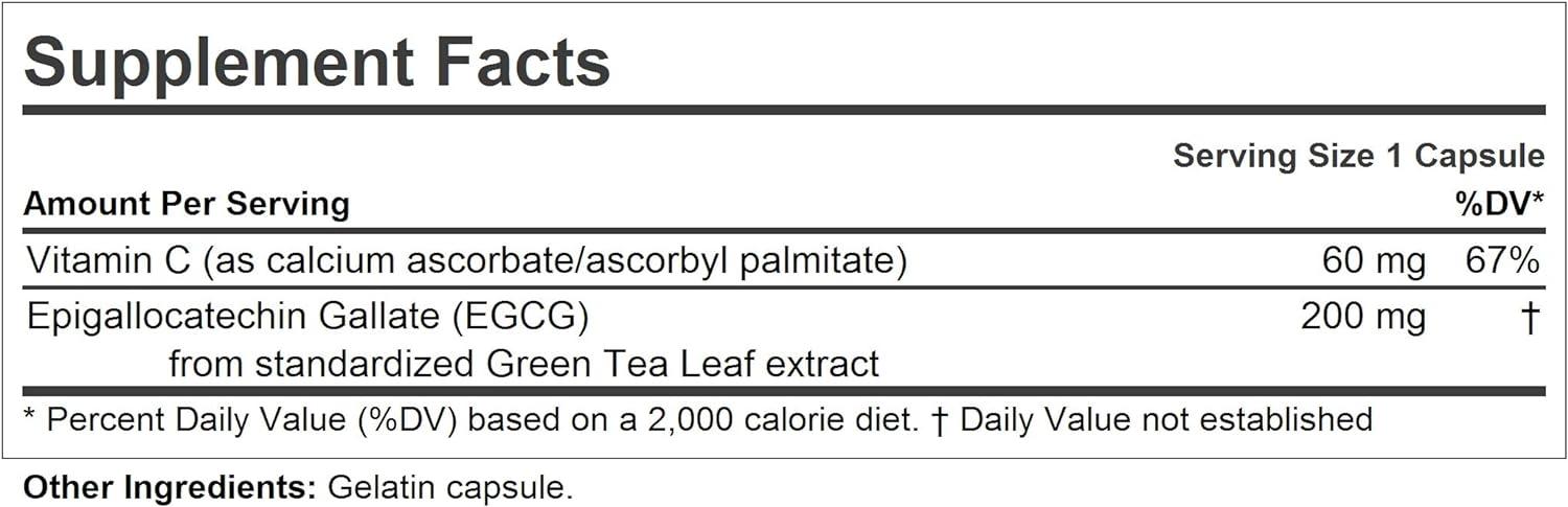 ANDREW LESSMAN Green Tea EGCG 200 - 60 Capsules | 200mg Powerful Anti ...