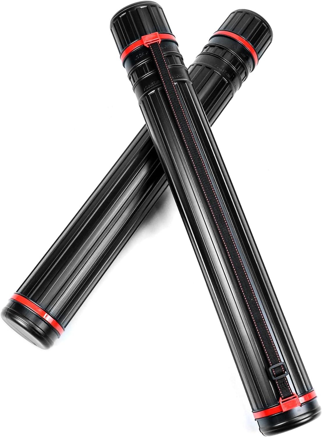 QWORK Drafting Tube 2 Pack - Poster & Blueprint Storage Case ...