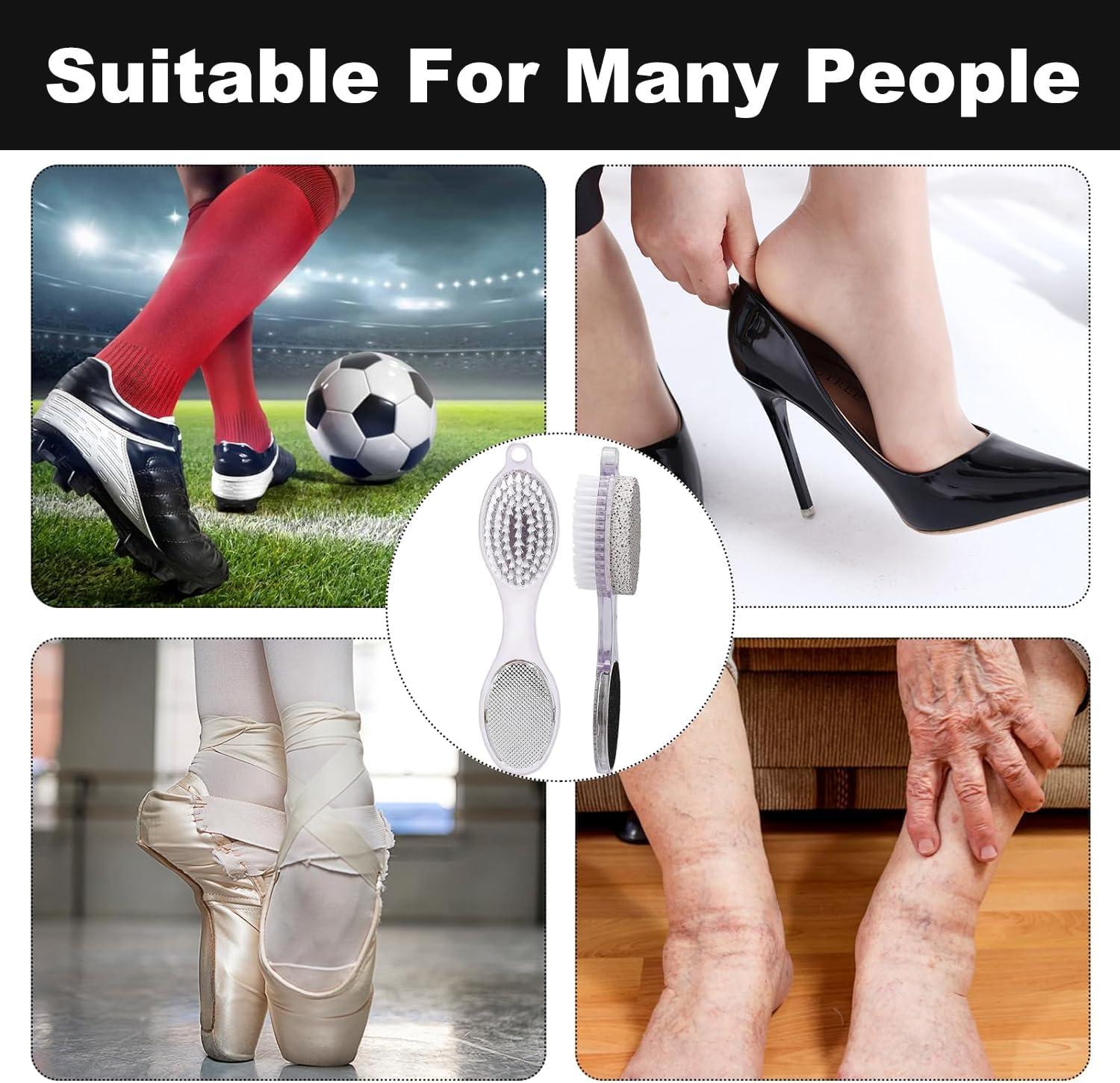 Multipurpose 4-in-1 Foot Scrubber with Cleaning Pumice Stone Ultimate ...