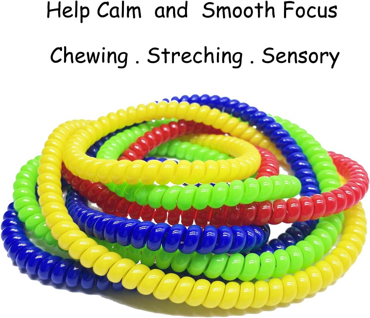 Sensory Chew Necklaces and Bracelets Set 8 Pack - Oral Sensory Toys for ...