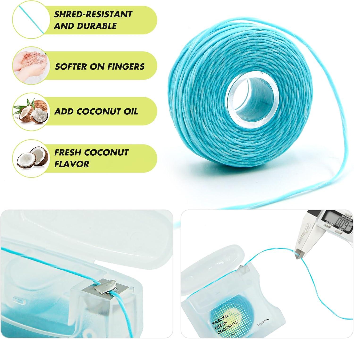 Coconut Oil Infused Woven Dental Floss - Vegan & Cruelty-Free 6 Month ...
