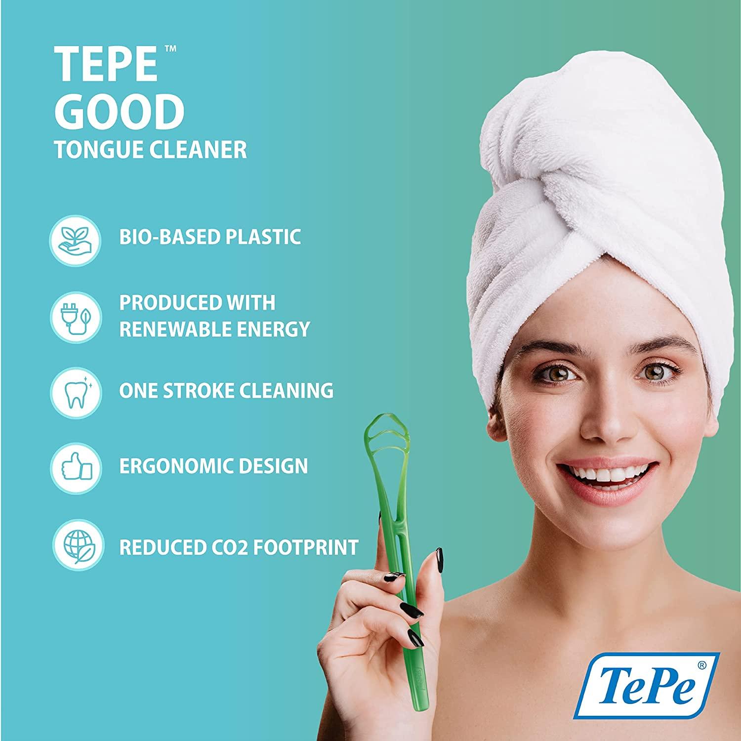 TEPE Bioplastic Tongue Scraper Cleaner for Adults and Kids - 1 Pk | Buy ...