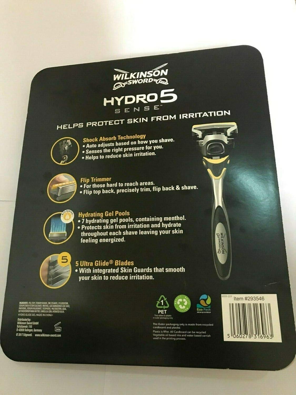 Buy Wilkinson Sword Hydro 5 Sense Set - Razor Handle & 8 Blades for ...
