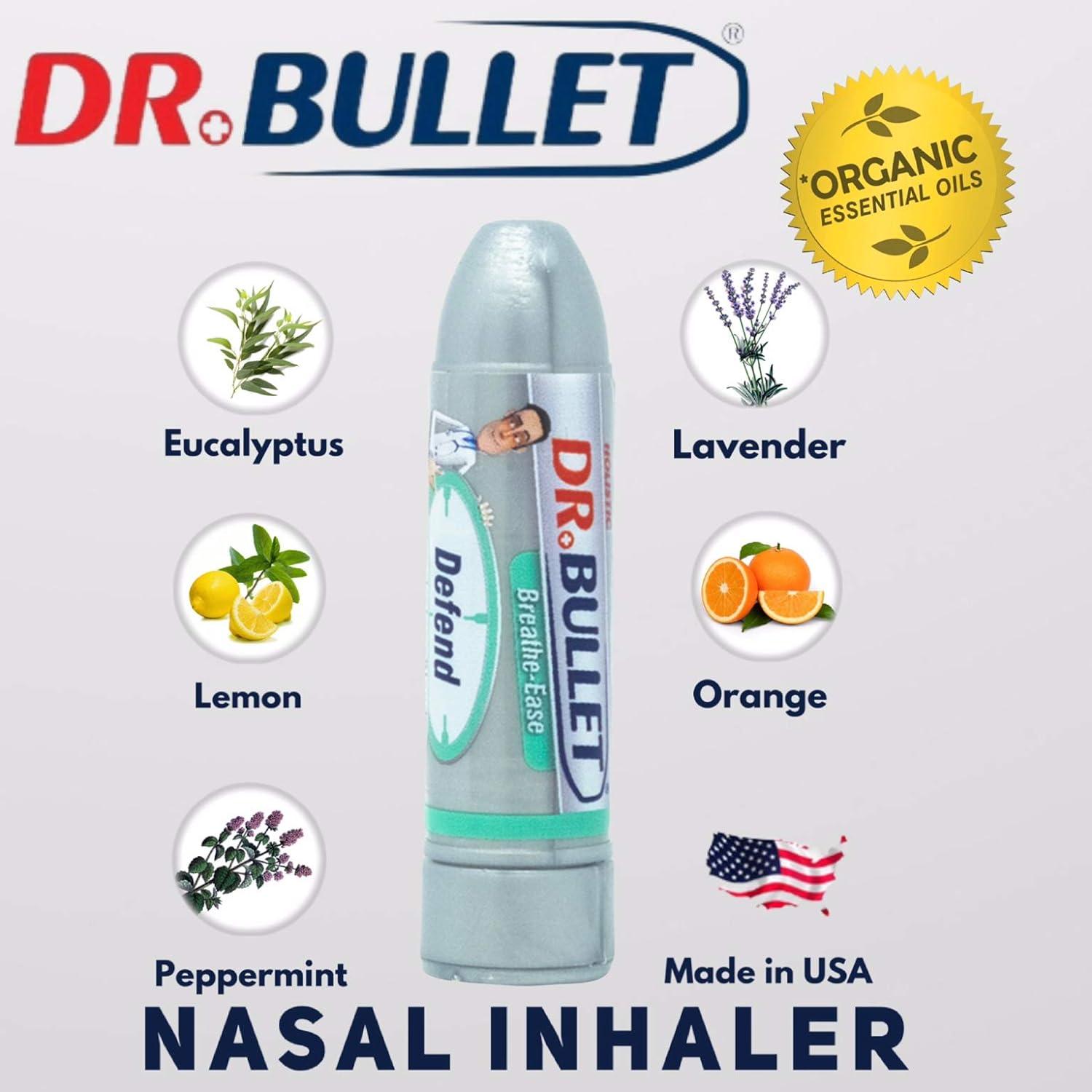 Dr. Bullet Organic Essential Oils Aromatherapy Nasal Inhaler - 3 Pack ...