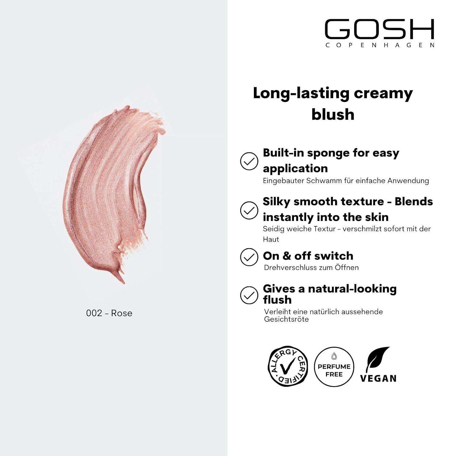 Gosh Cream Blush Up I Blush Stick - Defined Facial Features & Gentle ...