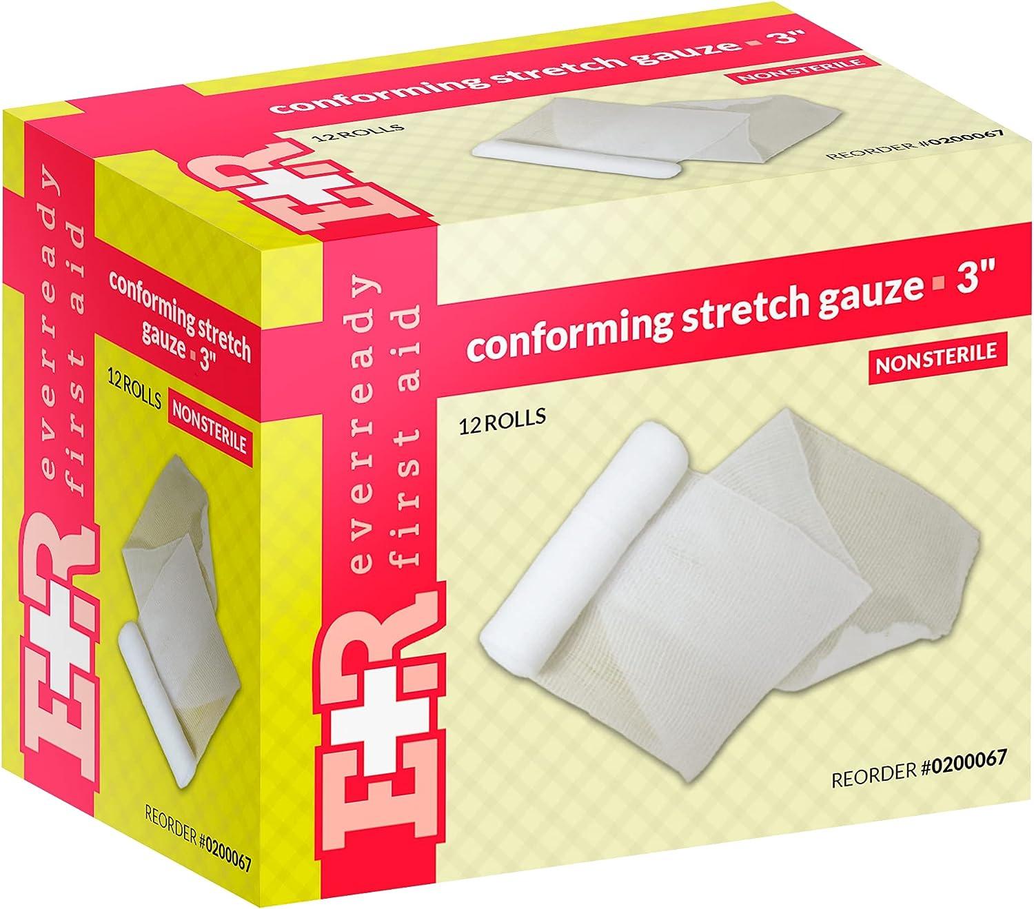 Ever Ready First Aid Conforming Gauze Roll Bandage - Non Sterile - 3 ...