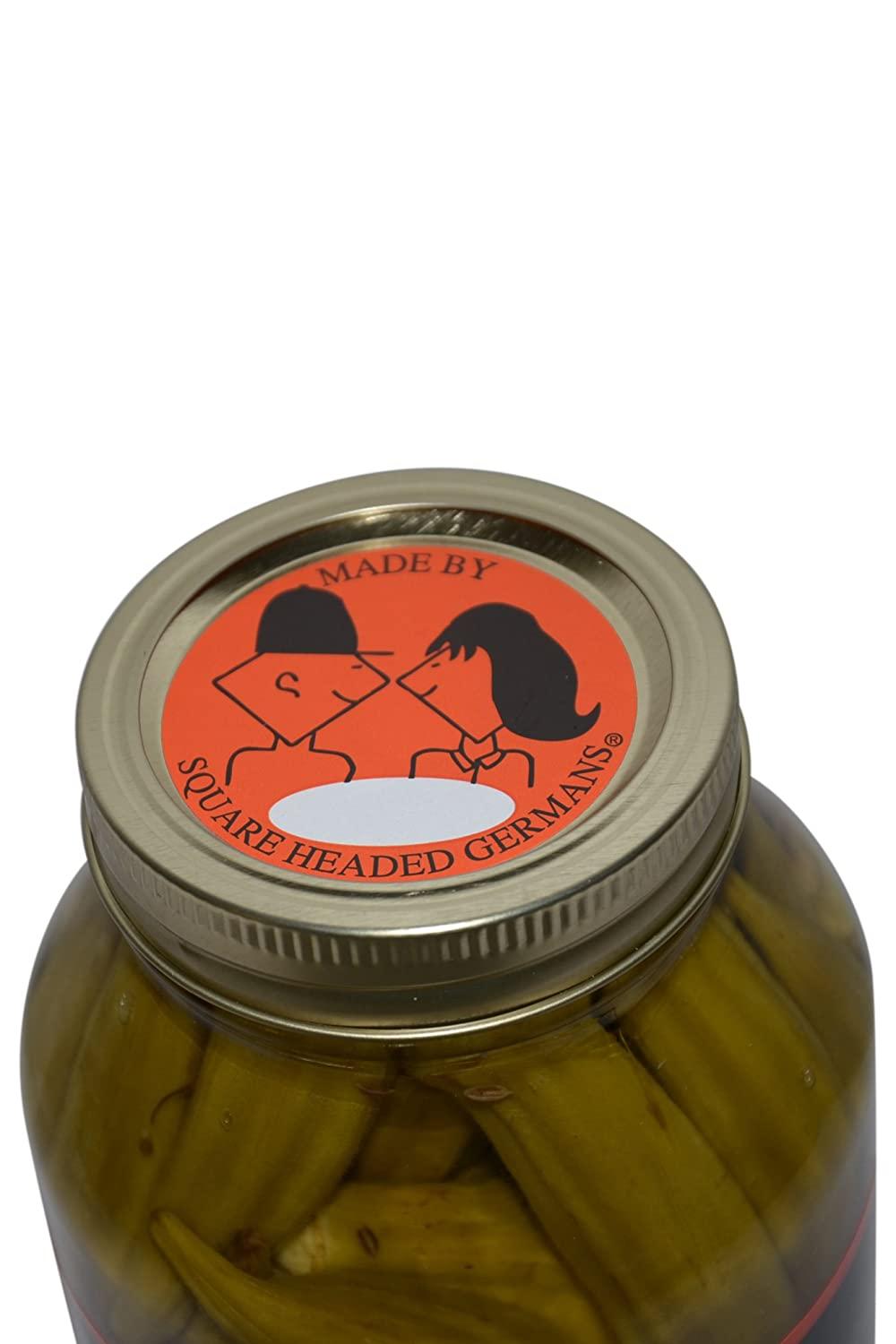Texas Hill Country Pickled Habanero Dill Okra 32 oz - Spicy and Tangy ...