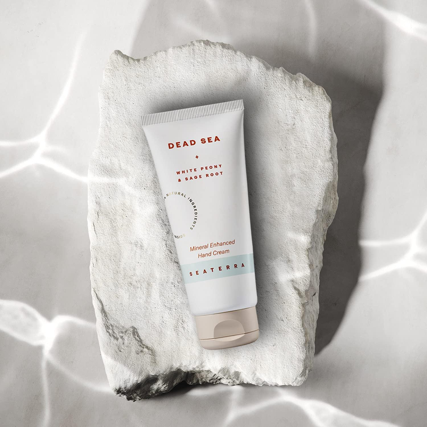 SEATERRA Dead Sea Mineral Hand Cream - 97% Natural, Vegan Formula for ...