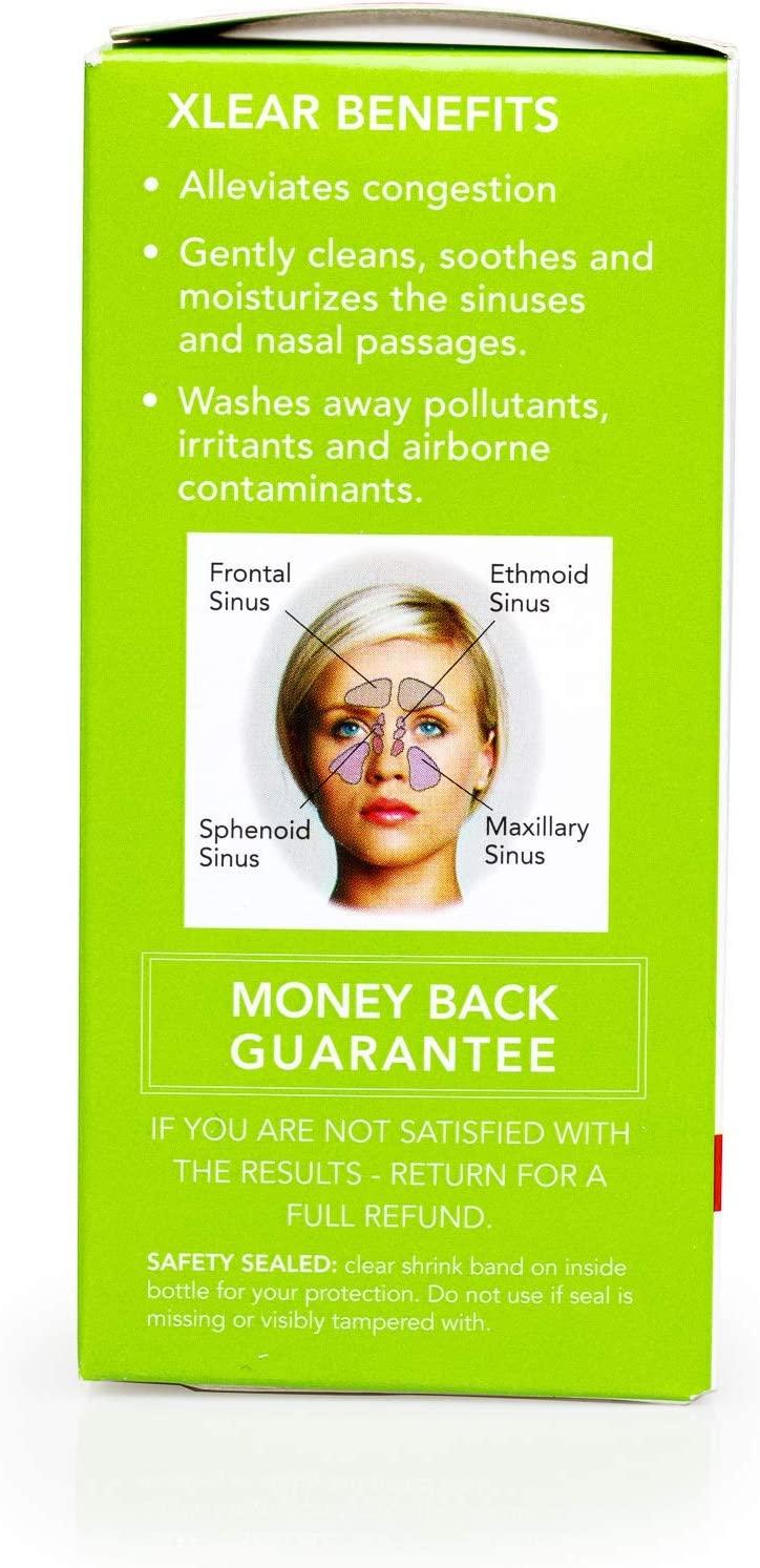 Xlear Nasal Spray with Xylitol 0.75 fl oz (3 Pack) - All-Natural Saline ...