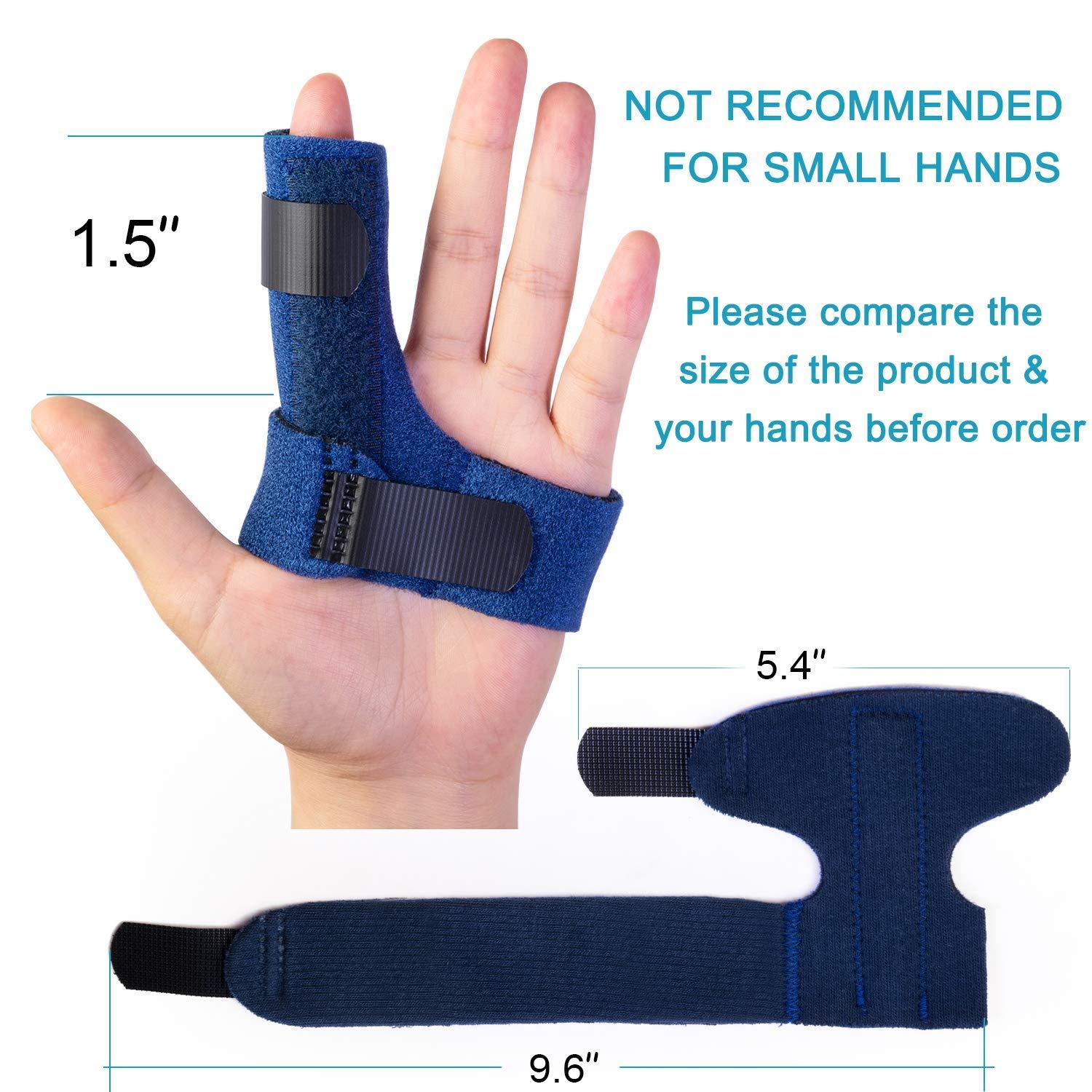 Sumifun Finger Splints with Aluminium Bar for Trigger Finger - Blue ...