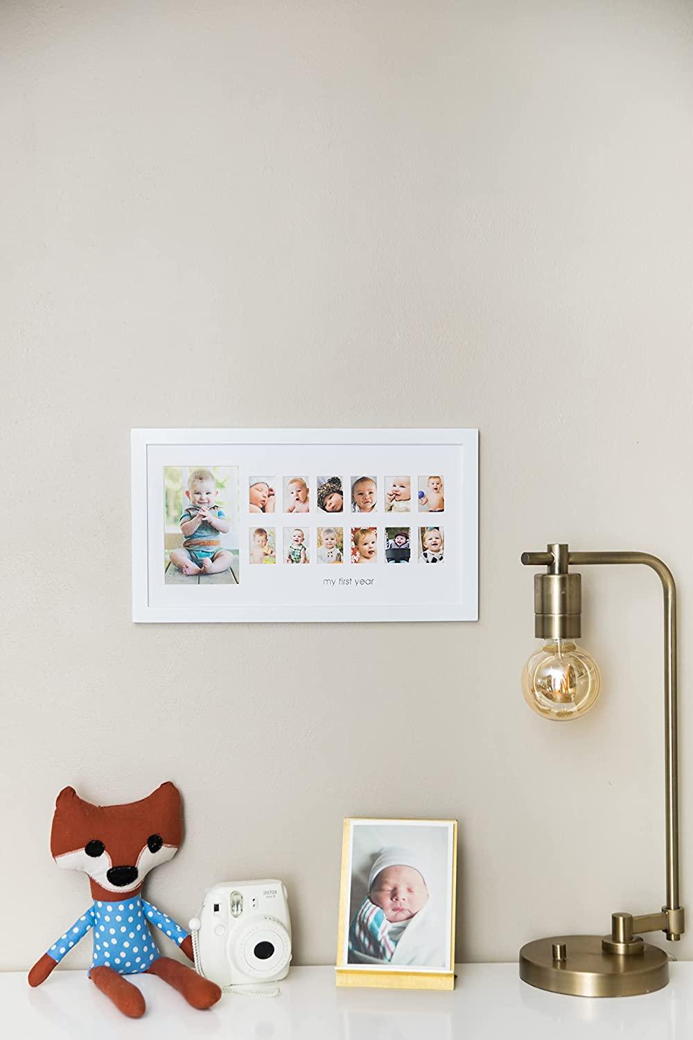 Pearhead My First Year Baby Keepsake Picture Frame - Gender-Neutral ...