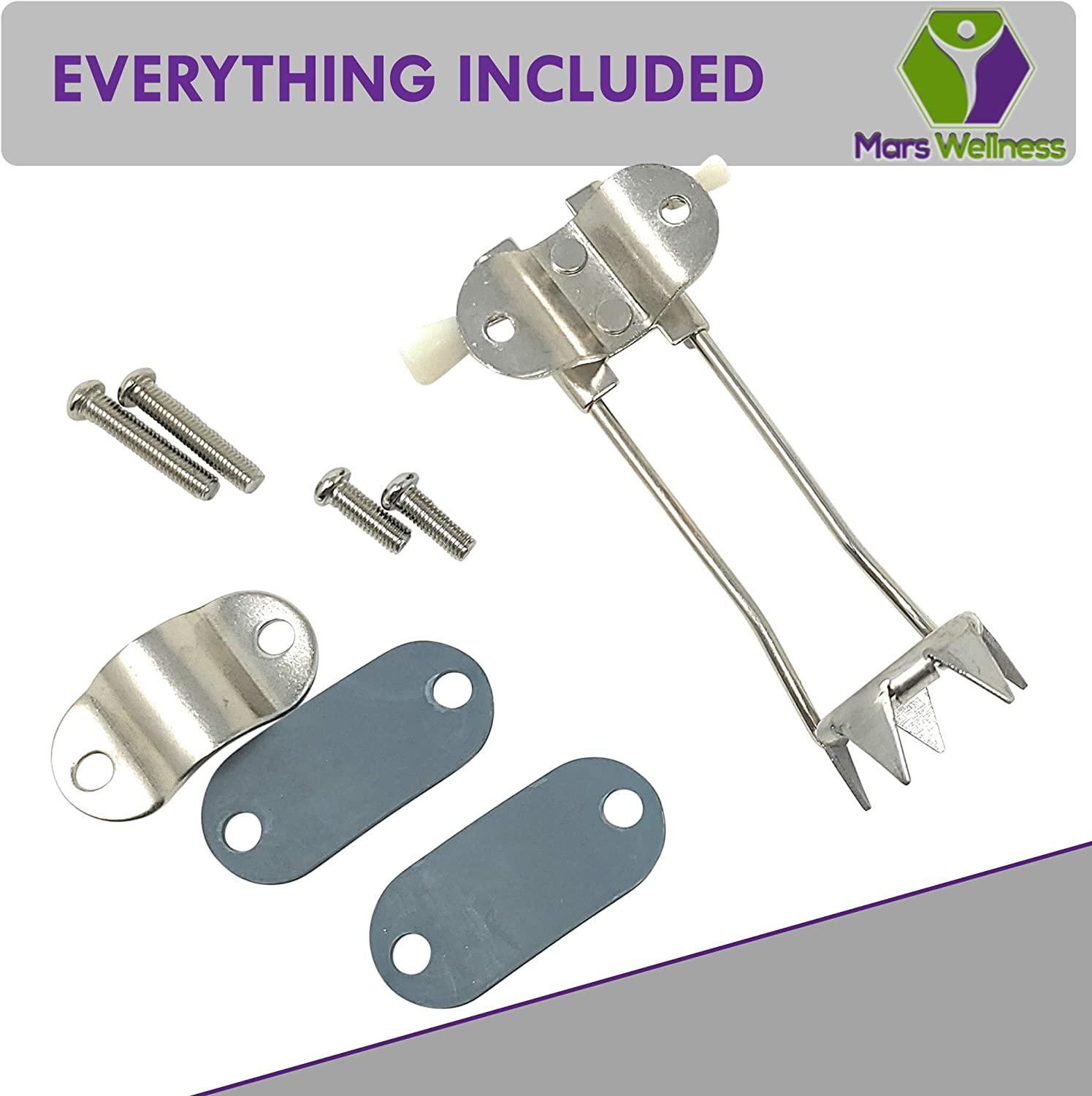 2-Pack Heavy Duty Metal 4-Prong Retractable Ice Cane Tip Attachment for ...