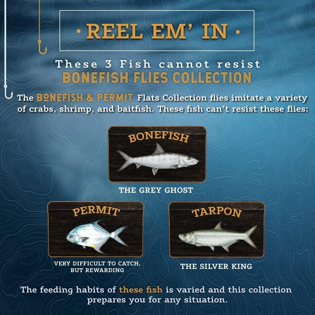 DiscountFlies Bonefish & Permit Saltwater Fly Fishing Kit - 12 ...