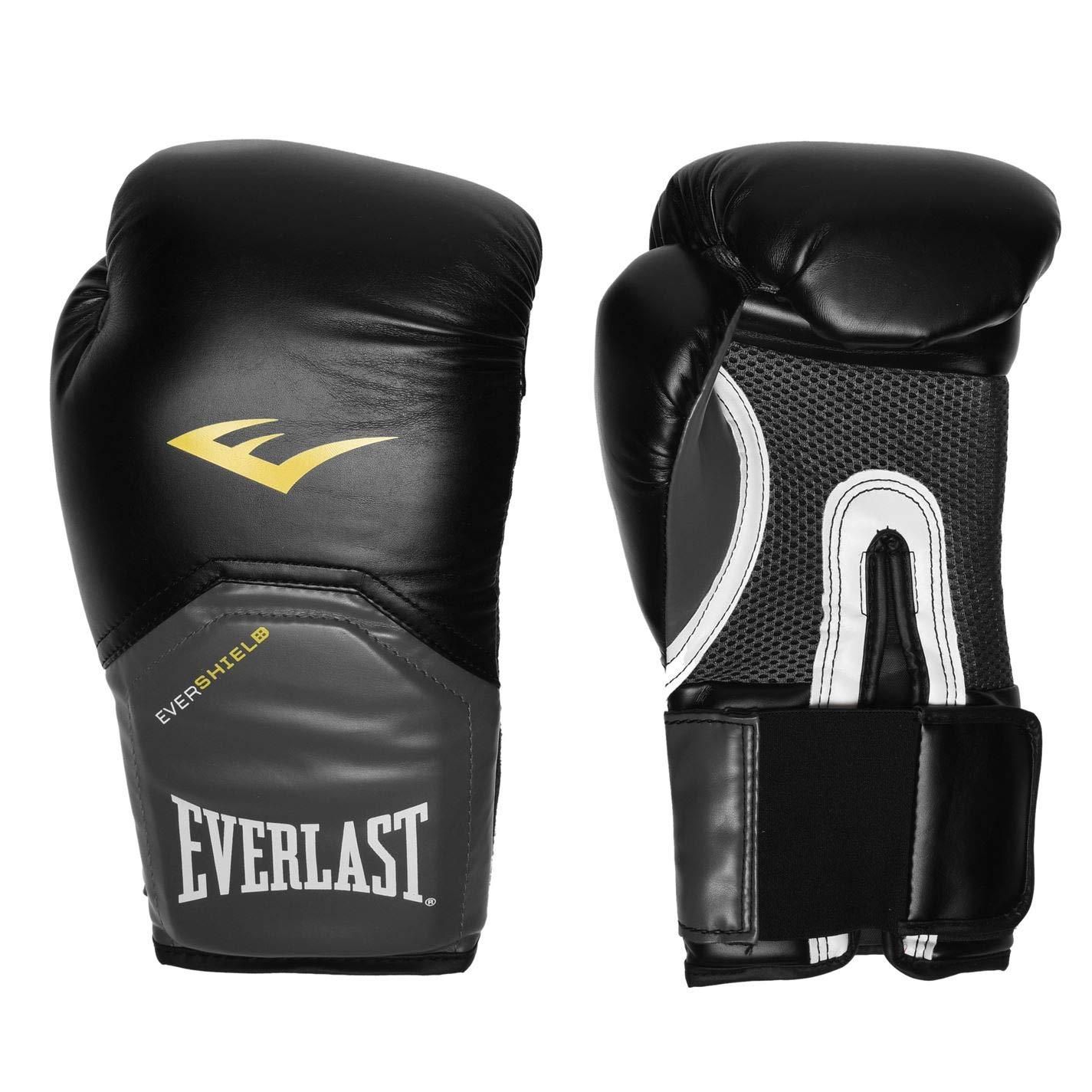 Everlast Pro Style Training Gloves Black 12 oz - Top Quality Boxing ...