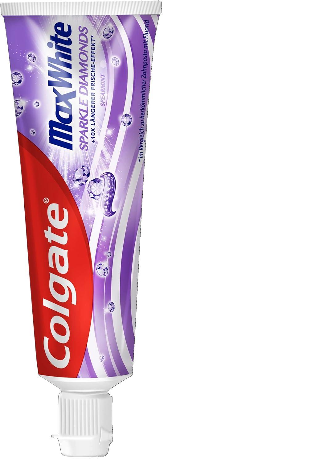 Colgate Max White Sparkle Diamonds Toothpaste 12x75ml | Ideal Tooth ...