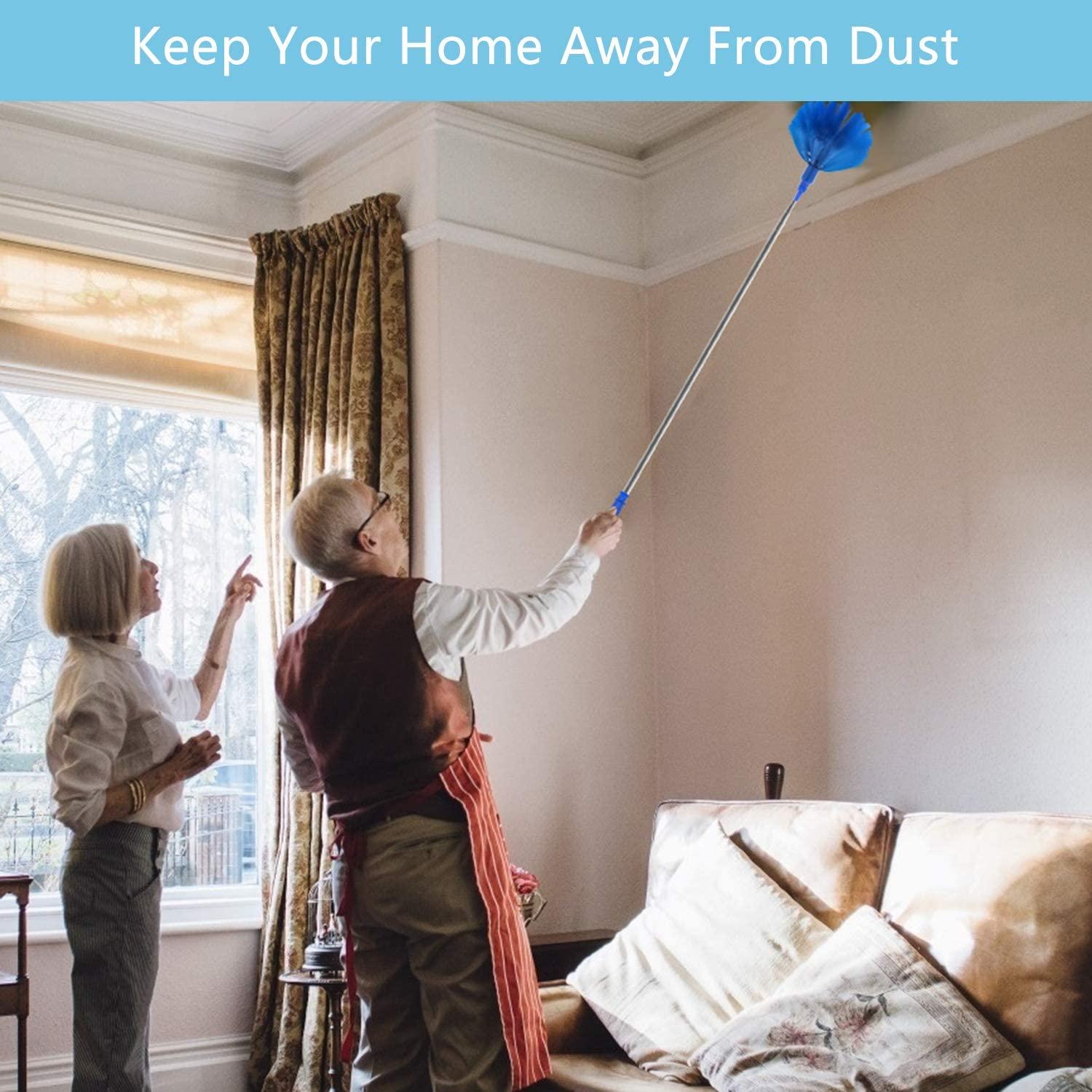 Microfiber Feather Duster 100 Extension Pole | Reusable & Washable ...