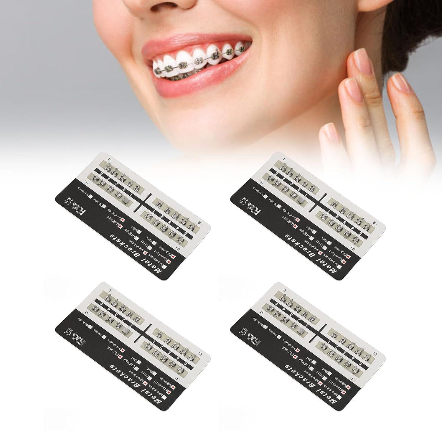 Orthodontic Braces - 200 Pack High Polished Metal Braces in Black ...